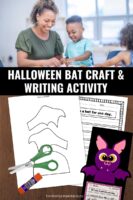 Cute Bat Craftivity – Halloween Kids Craft & Creative Writing Project