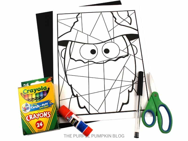 Free Printable Wizard Coloring Sheet & Line Activity for Halloween!