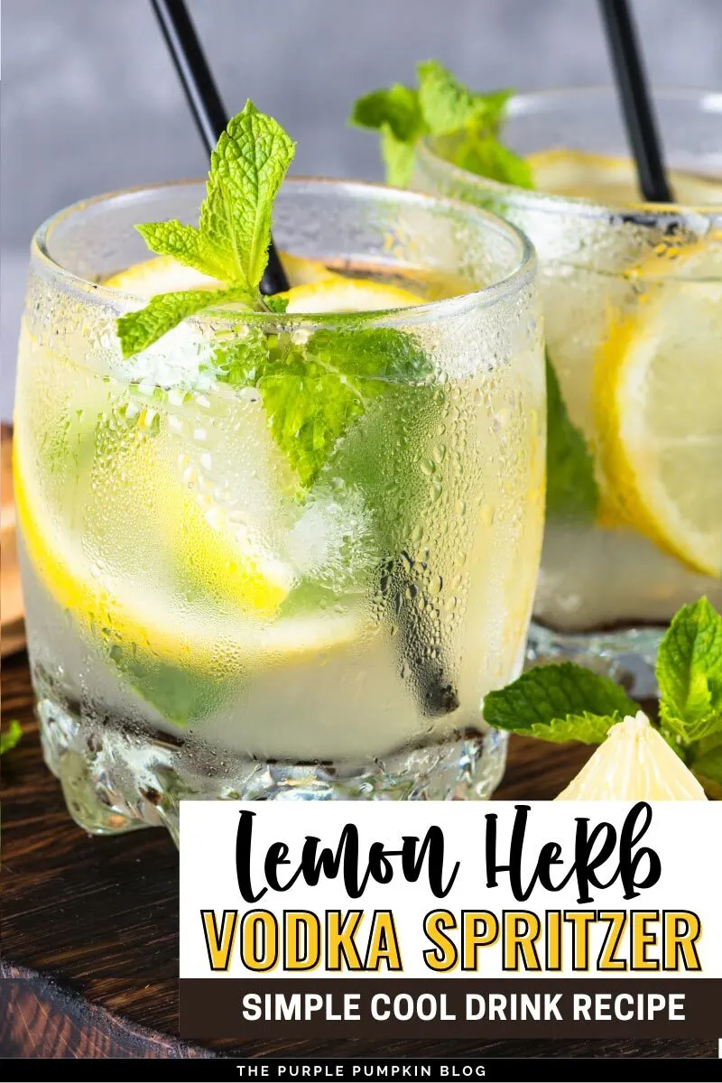 Lemon Herb Vodka Spritzer - A Herbaceous Cocktail for Summer