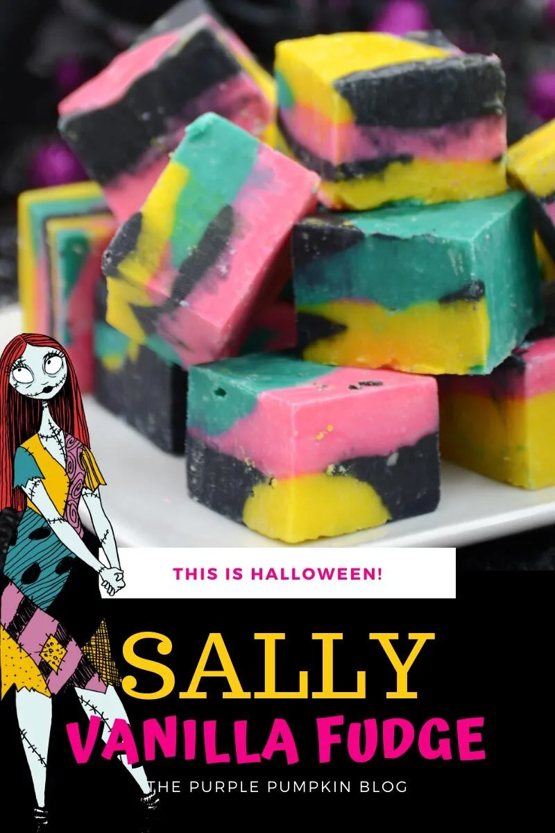 The Nightmare Before Christmas Sally Skellington Fudge Recipe