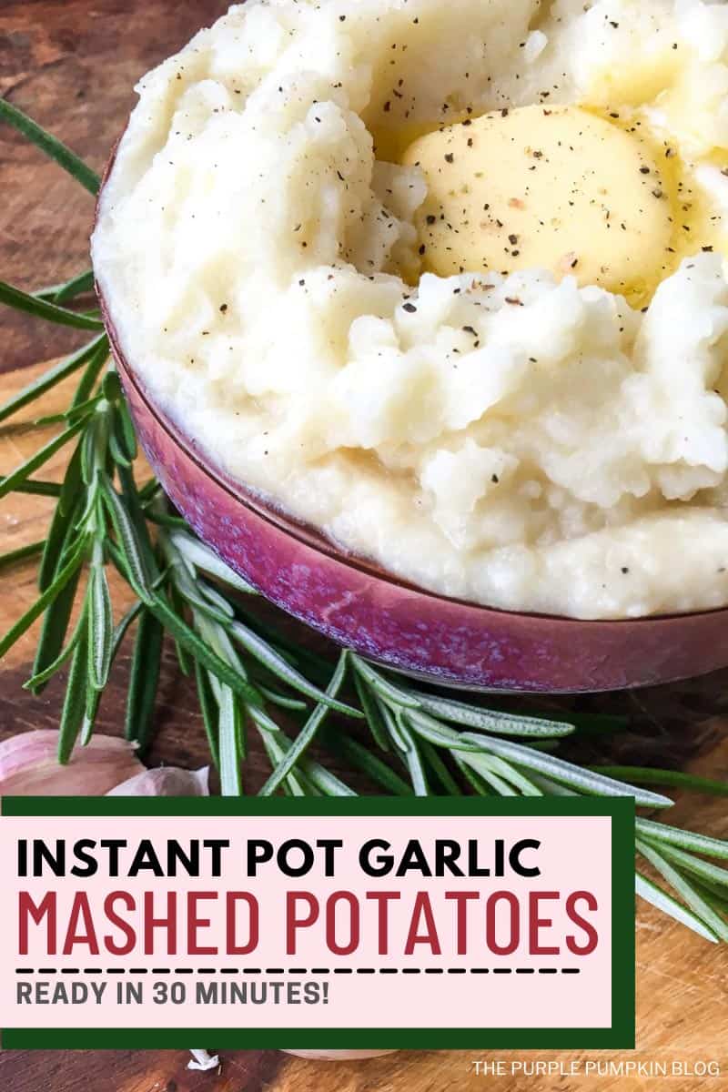 Creamy Instant Pot Rosemary Garlic Mashed Potatoes Recipe