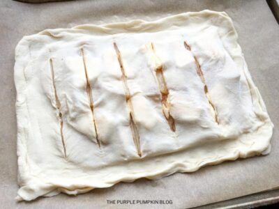 Brie and Pear Puff Pastry Tart - A Sweet and Savory Dish!