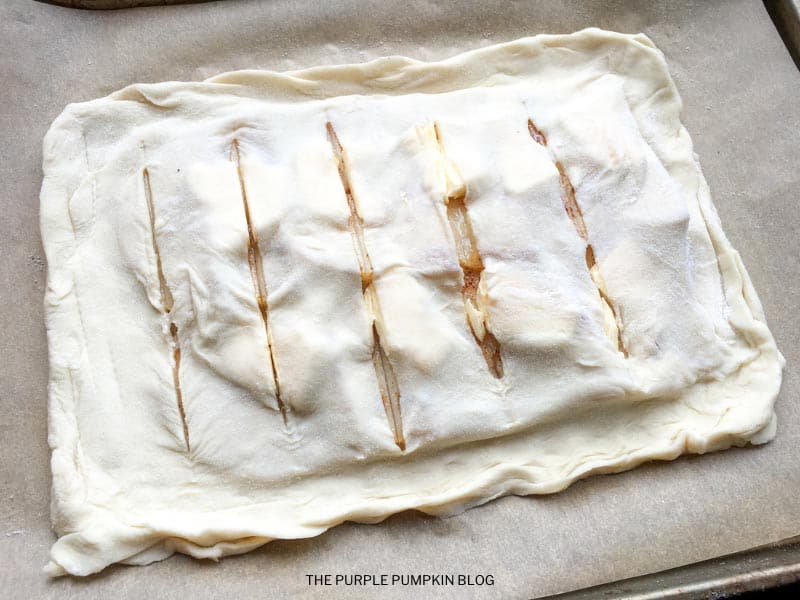 Brie and Pear Puff Pastry Tart - A Sweet and Savory Dish!