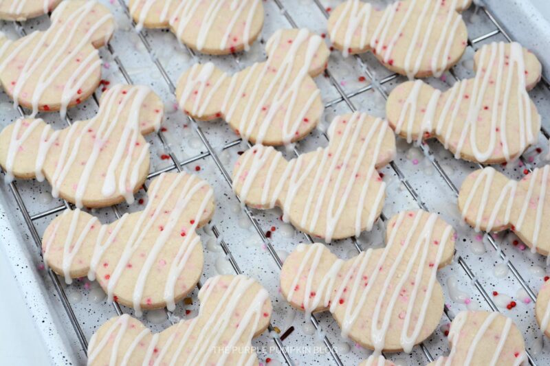 Mickey Mouse Valentine’s Day Cookies Topped with Icing & Sprinkles!