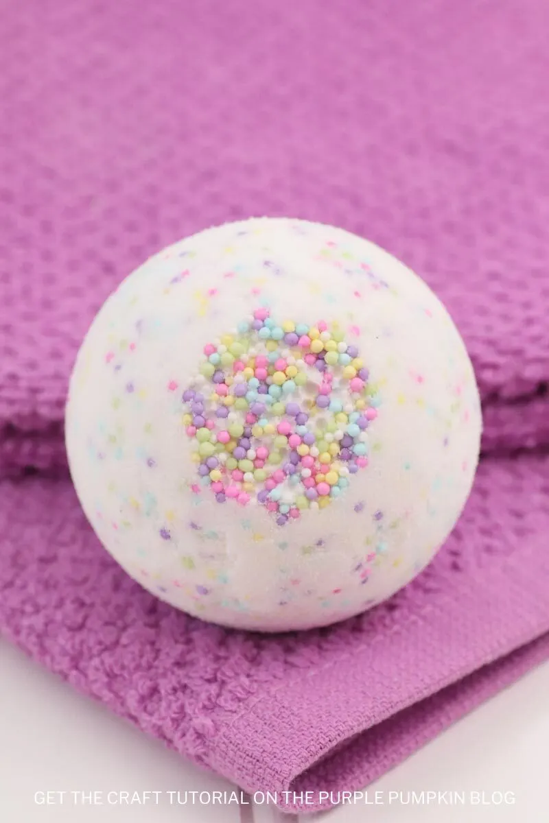 How To Make Cookie Dough Scented Bath Bombs with Cupcake Sprinkles