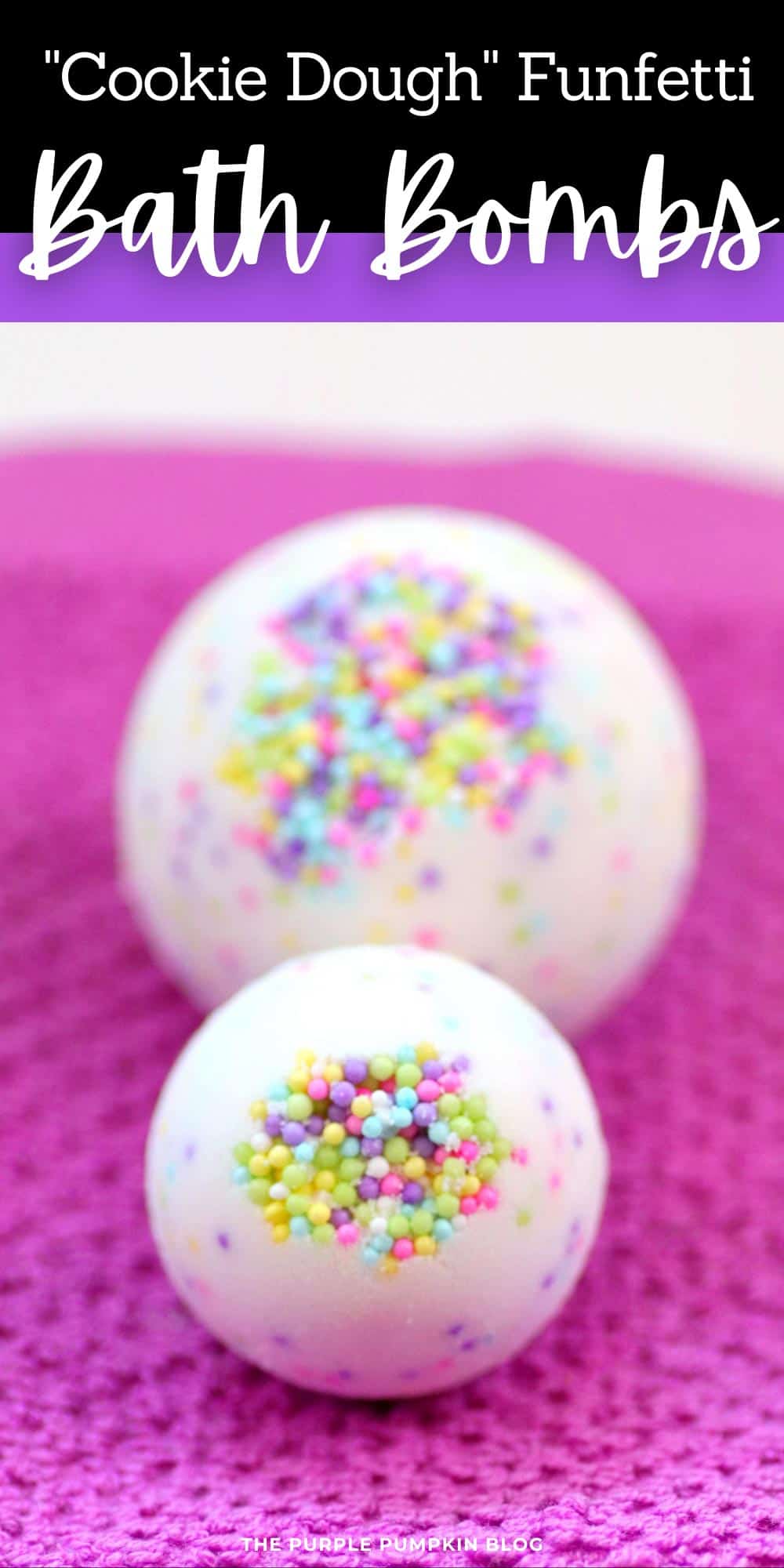 How To Make Cookie Dough Scented Bath Bombs with Cupcake Sprinkles