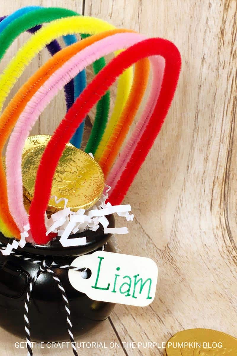 St. Patrick's Day Rainbow and Pot of Gold Craft (Dollar Store Craft)