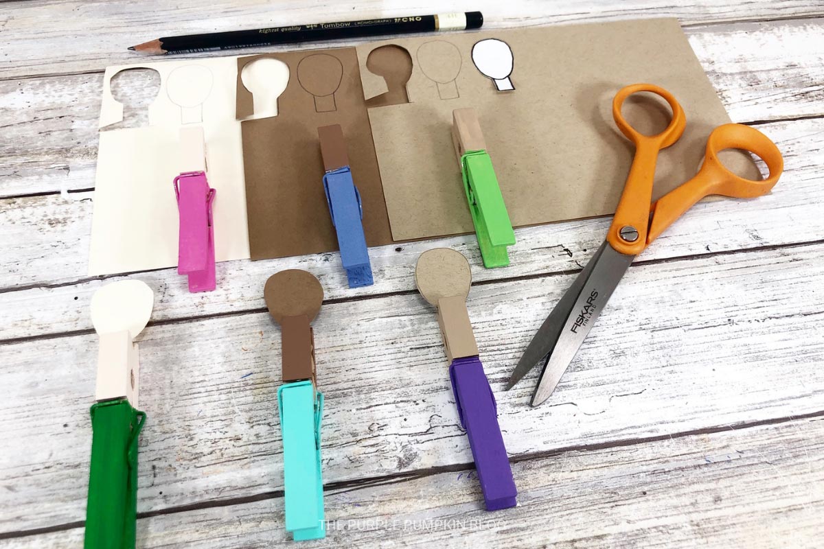 Sweet Mermaid Clothespin Craft (Clothespin Dolls) with Free Template