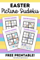 Free Printable Easter Picture Sudoku Puzzles for Kids!