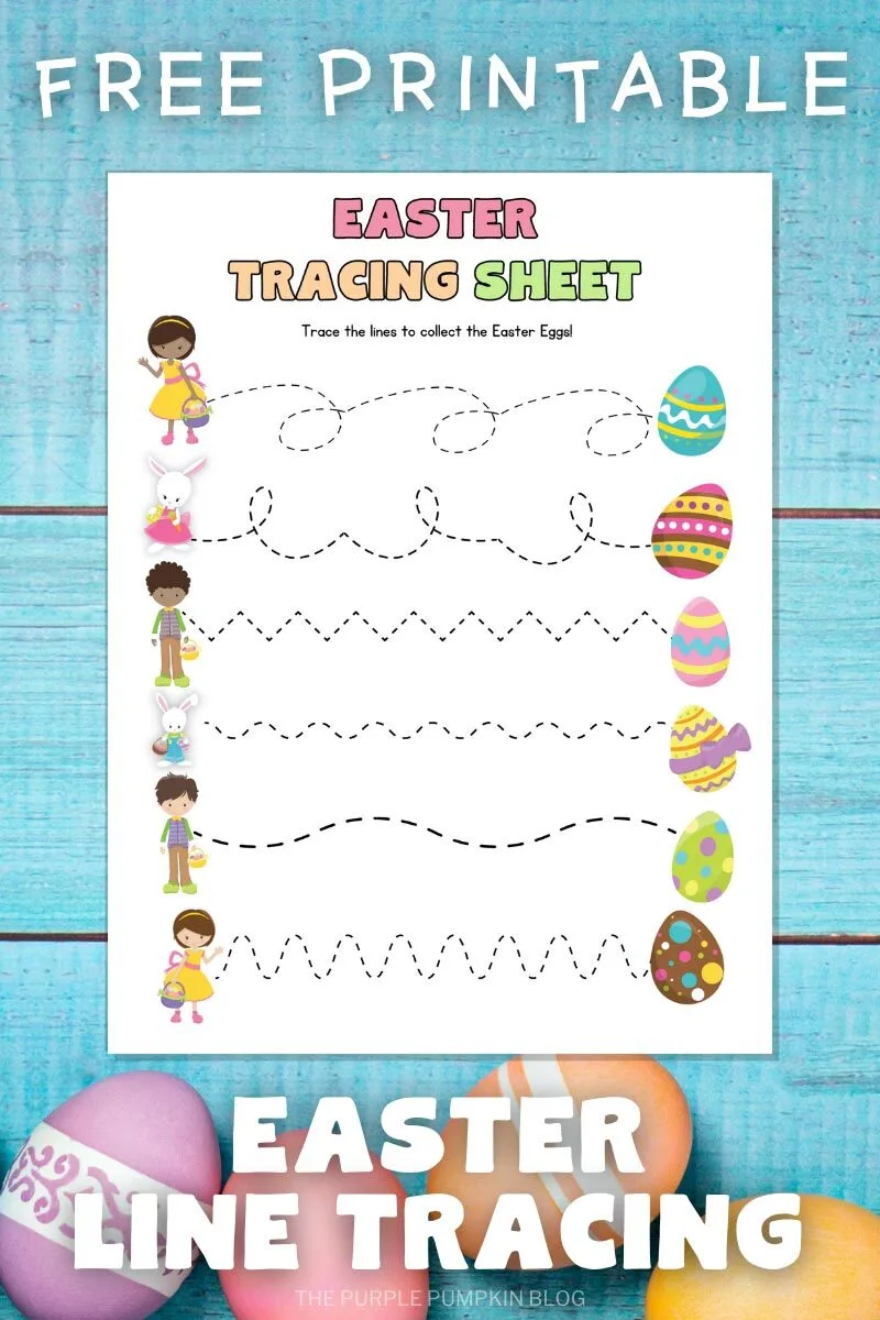 Free Printable Easter Line Tracing Activity Sheets
