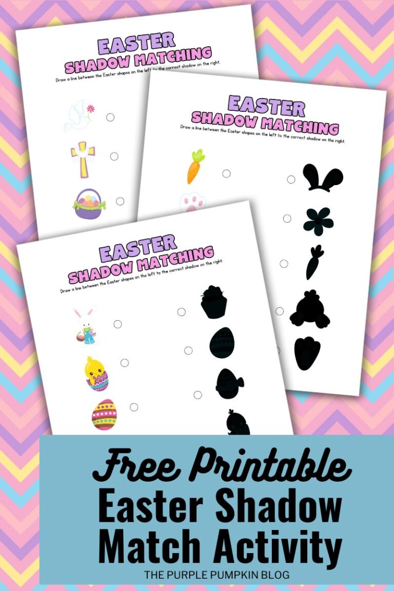 Free Printable Easter Shadow Matching Activity For Kids