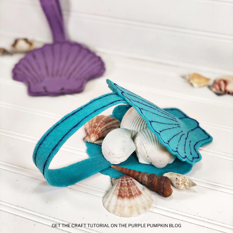 Felt Mermaid Seashell Bag Craft For Keeping Your Thingamabobs Safe!