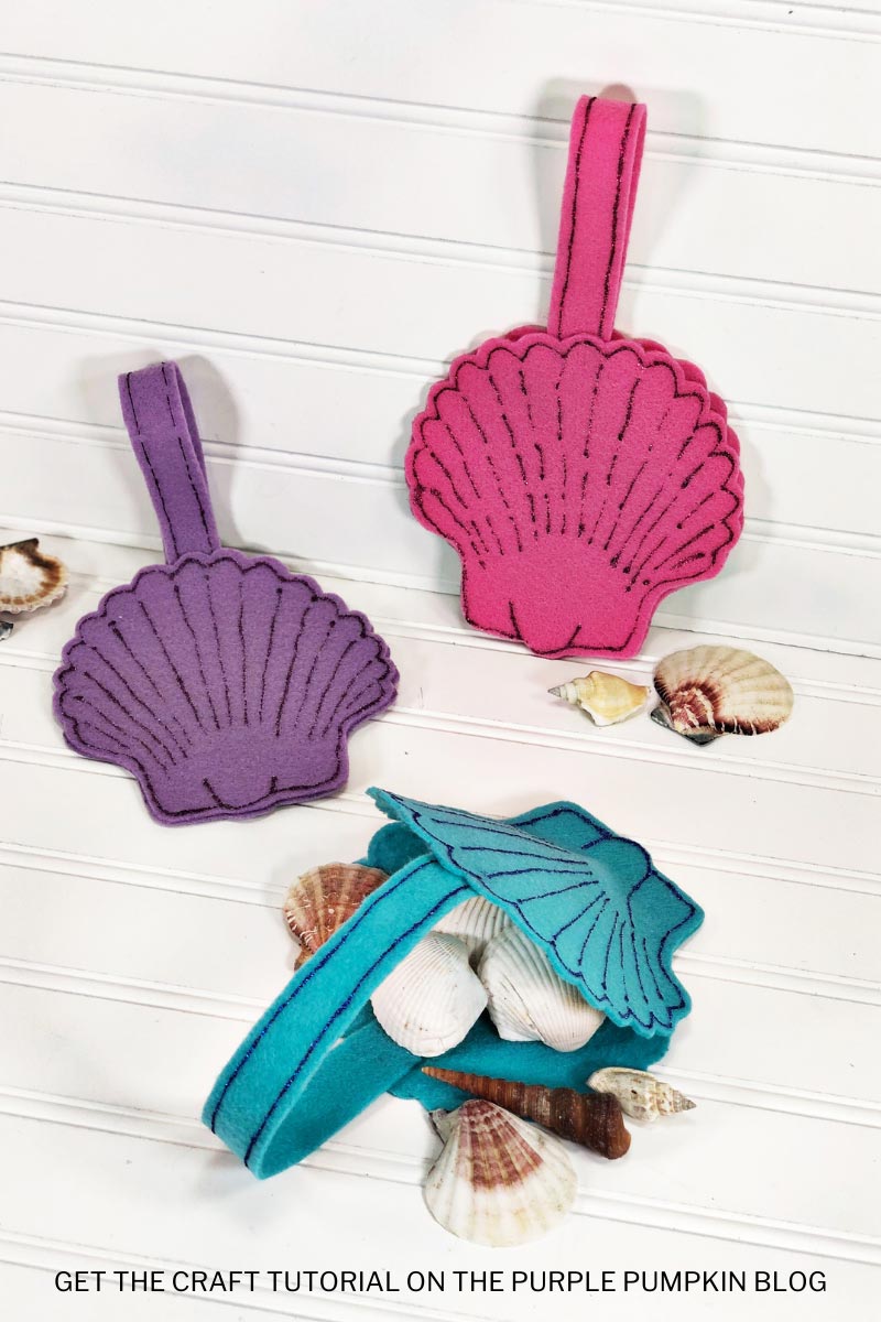 Felt Mermaid Seashell Bag Craft For Keeping Your Thingamabobs Safe!