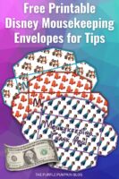 FREE!! Disney Mousekeeping Envelopes Printables for Tips