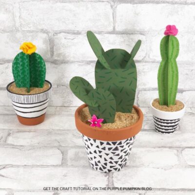Cute Upcycled Cardboard Cactus Craft + Free Printable Template!