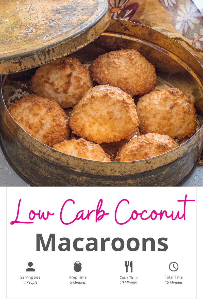 Low Carb Coconut Macaroons Using Just 4 Ingredients (Gluten-Free)