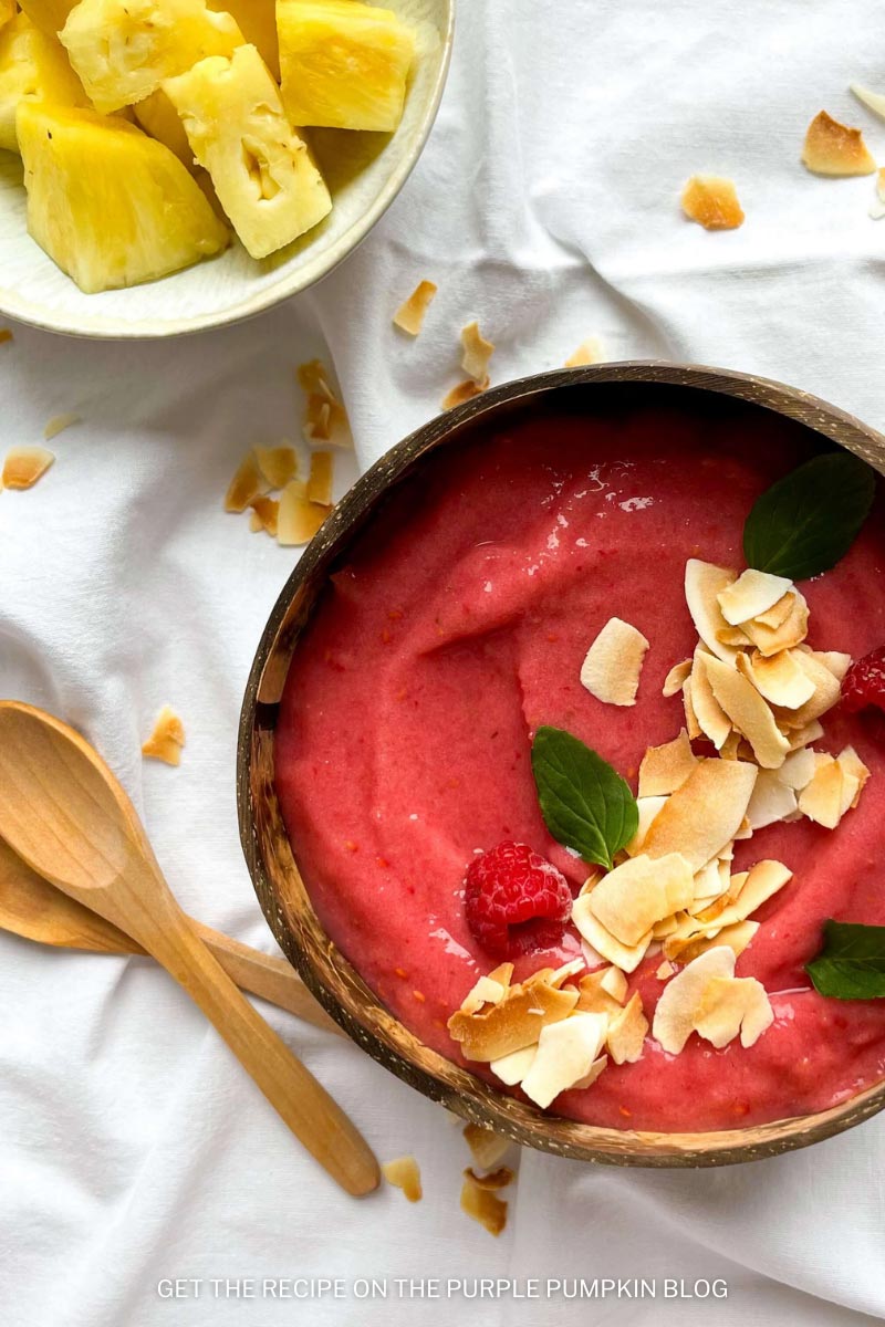Pineapple Raspberry Smoothie Bowl - A Delicious Way To Start Your Day!