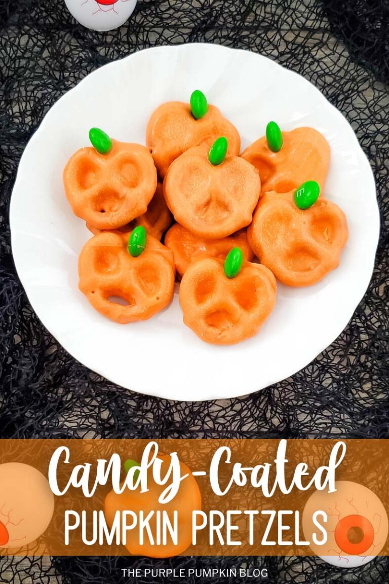Candy-Coated Pumpkin Pretzels - Fun Snack For Halloween!