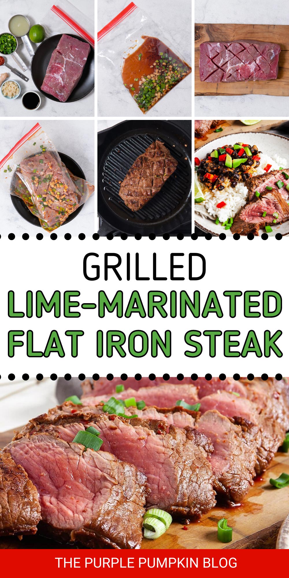 Grilled Lime-Marinated Flat Iron Steak Recipe