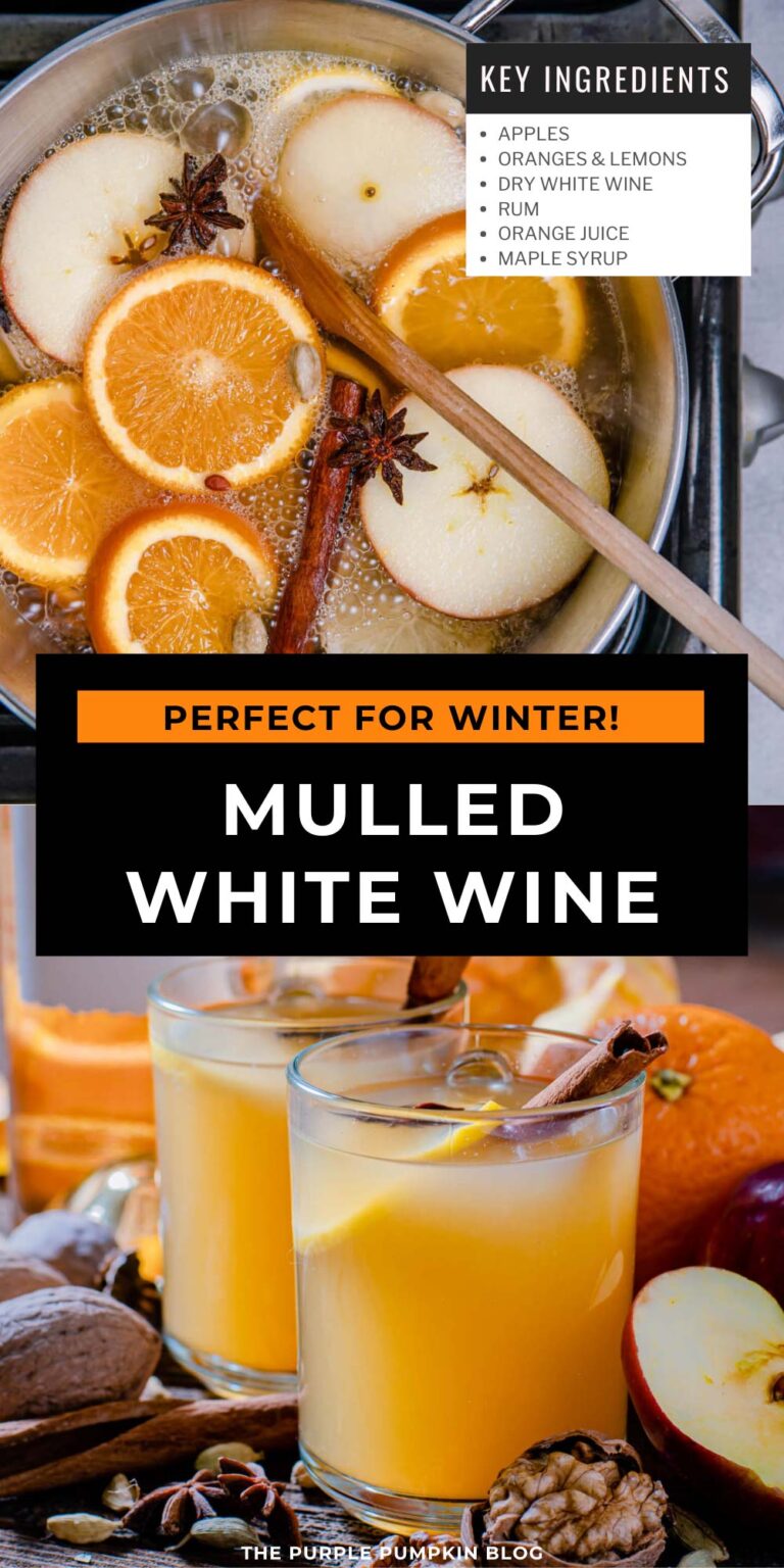 Mulled White Wine Recipe with Rum - A Spiced Winter Drink