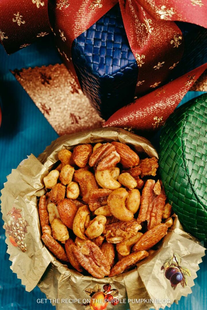 Sweet & Spicy Seasoned Mixed Nuts For Holiday Gatherings