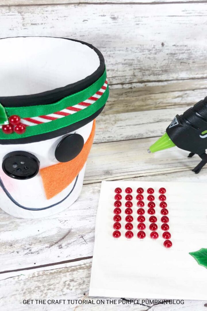 How To Make A Flower Pot Snowman Candy Dish For The Holidays