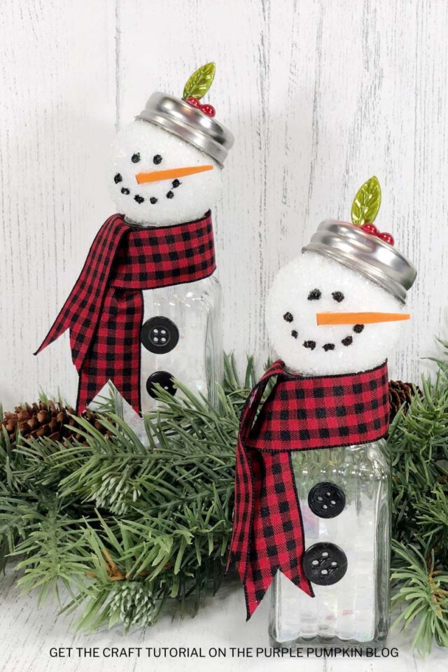 Salt & Pepper Shaker Snowmen Craft