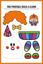 Free Printable Build A Clown Template (Halloween Paper Craft)