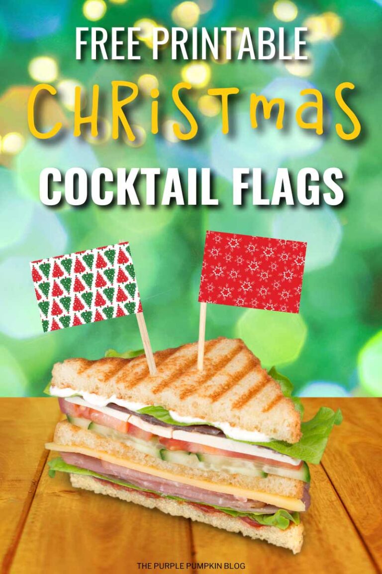 Free Printable Christmas Party Cocktail Flags
