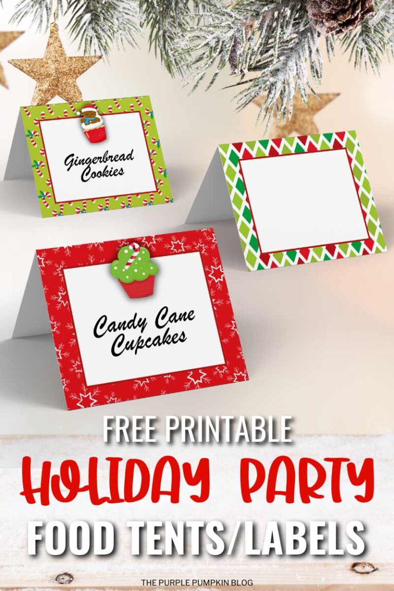 Free Printable Christmas Party Food Labels For The Buffet Table