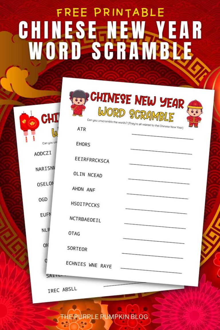 Free Printable Chinese New Year Activities Pack Year of the Rabbit