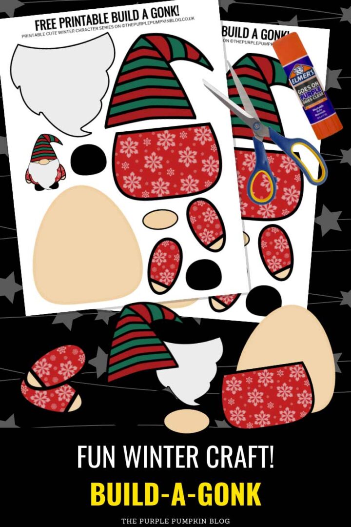 Free Printable Build A Gonk / Build A Gnome Paper Template