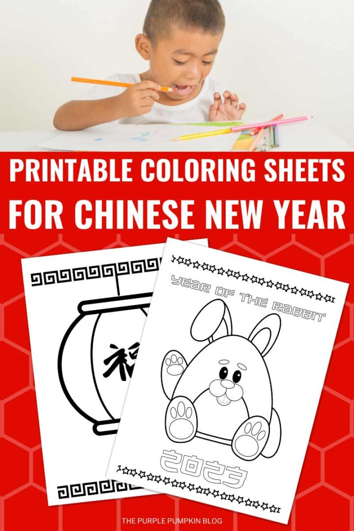Free Printable Chinese New Year Coloring Book | Year of Rabbit!