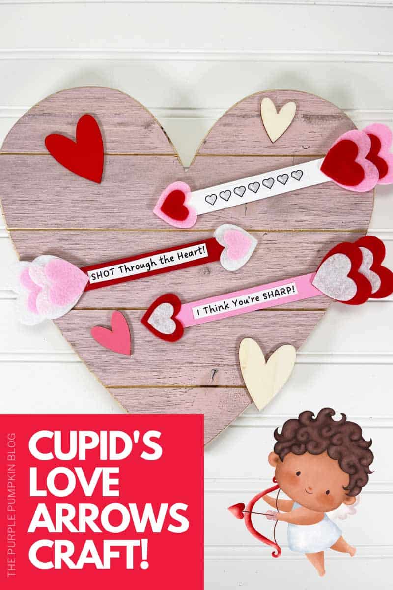Craft Stick Love Arrows With Valentine's Day Love Messages!