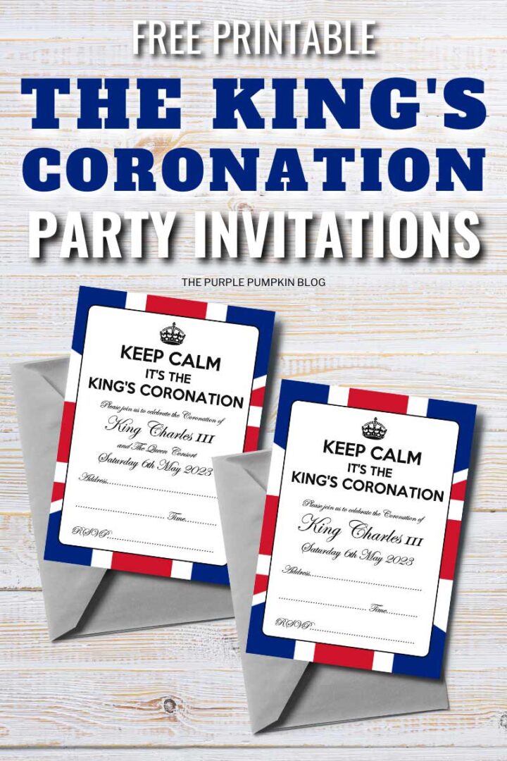 Free King's Coronation Printable Decorations and Bunting Flags!