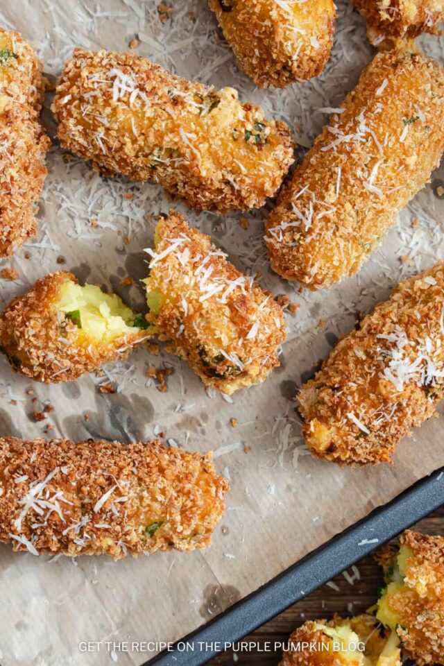 Parmesan and Mozzarella-Stuffed Potato Croquettes Recipe