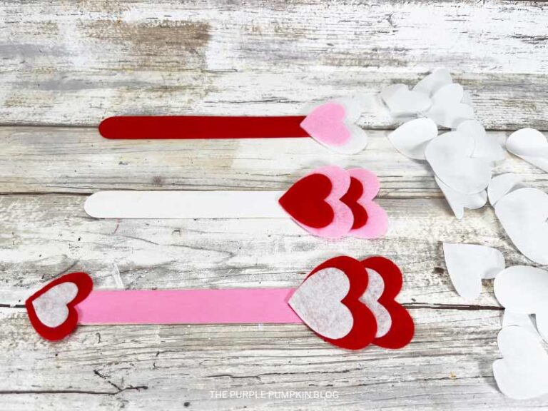 Craft Stick Love Arrows With Valentine's Day Love Messages!