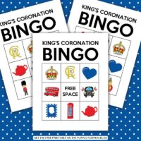 Free Printable King's Coronation Bingo Game Cards