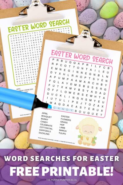 Free (Secular) Easter Word Search Printables