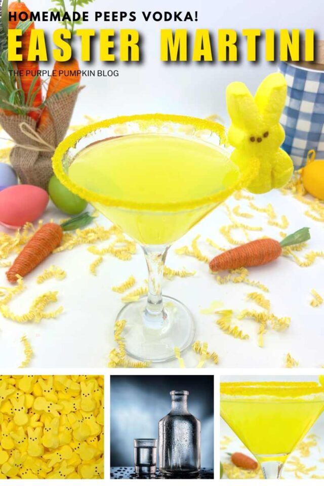 Peeps Easter Martini + How To Make Peeps-Infused Vodka