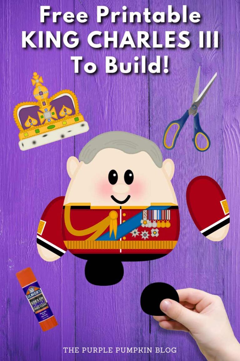 Free Printable Build King Charles III for the Coronation!