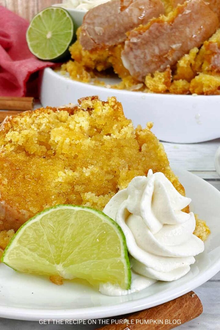 Mexican Sweet Corn Cake with Cinnamon Churro Icing