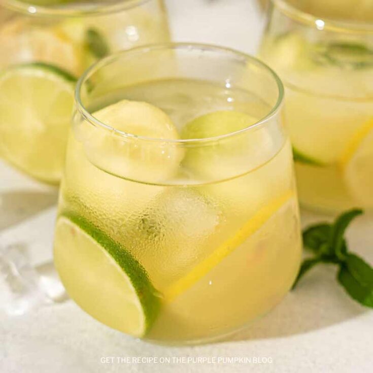 White Wine Melon Apple Sangria - A Sip of Summertime Bliss