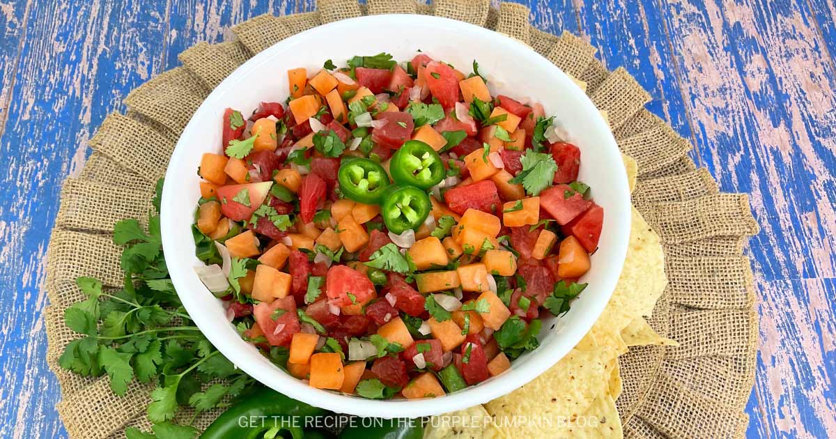 Watermelon & Cantaloupe Melon Pico de Gallo (Melon Salsa)