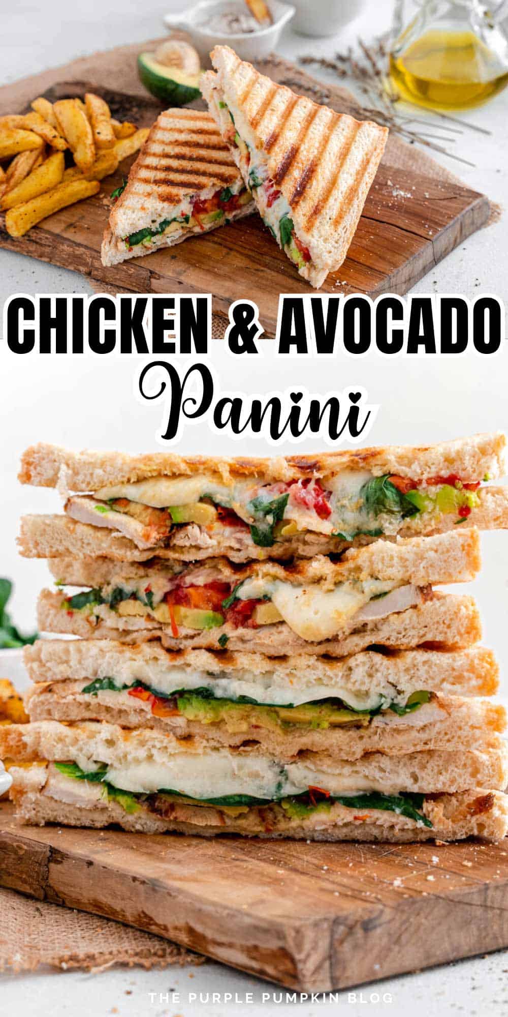 Grilled Chicken Avocado Panini Sandwiches