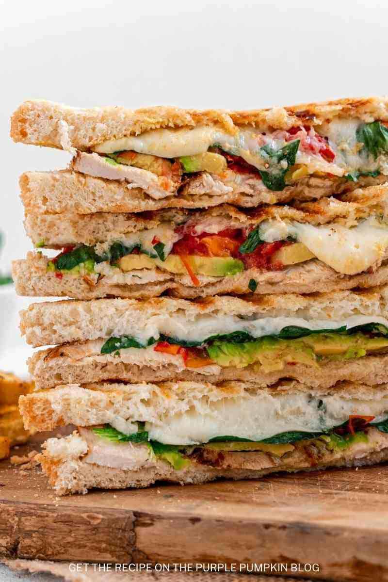 Grilled Chicken Avocado Panini Sandwiches