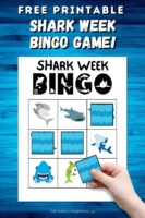 Free Printable Shark Bingo Cards for Shark Week Bingo Games!
