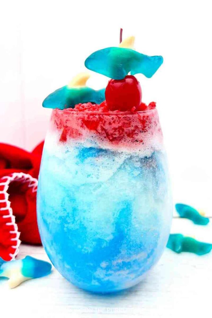 Frozen Shark Attack Margarita Cocktail