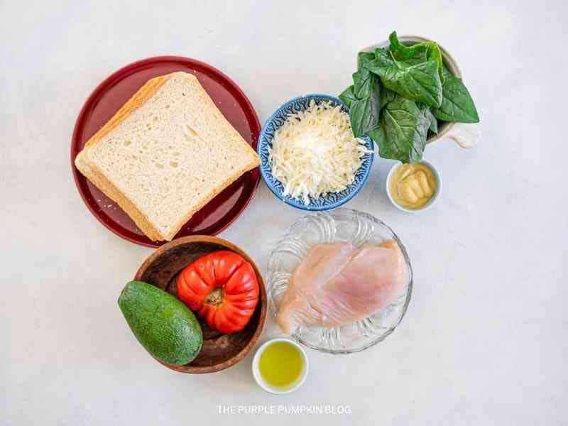 Grilled Chicken Avocado Panini Sandwiches