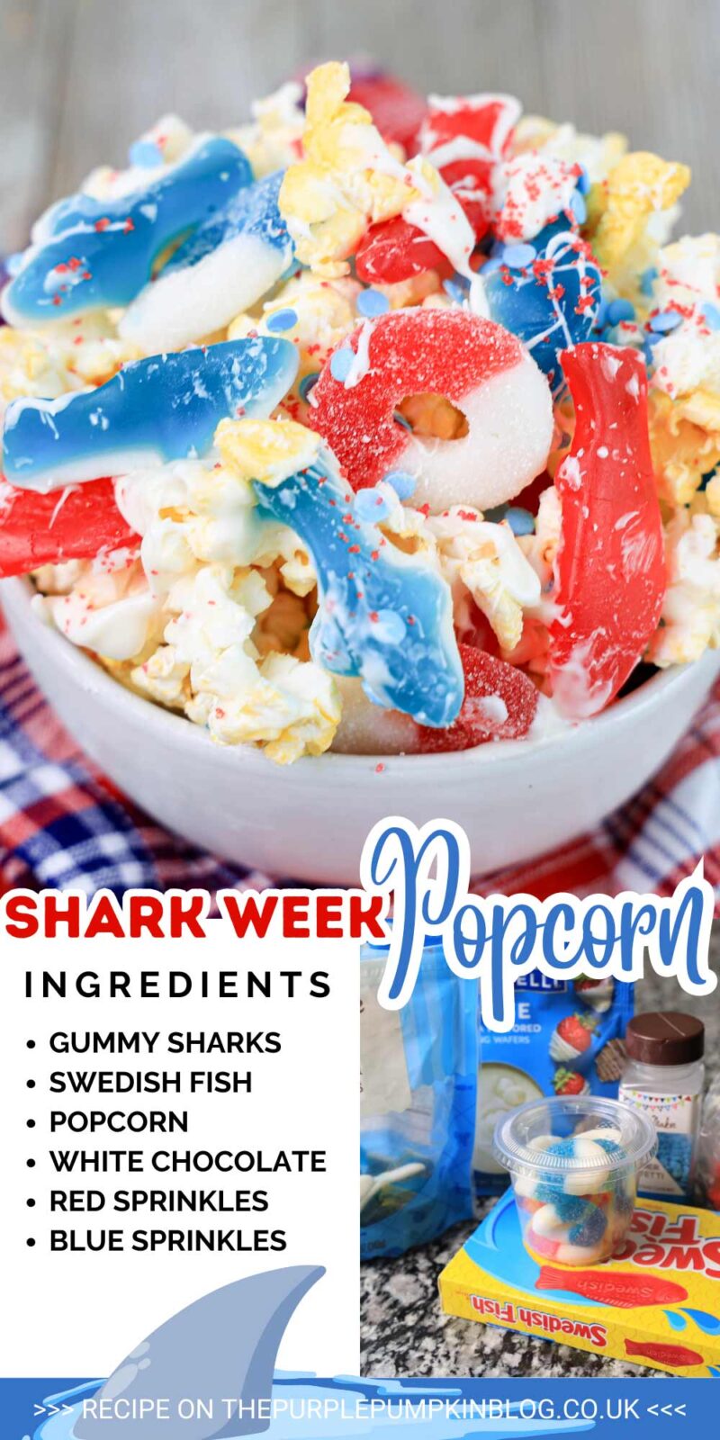 Snack with a Bite: Baby Shark Popcorn Mix for a Playful Treat!